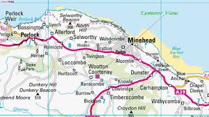map – Wootton Courtenay