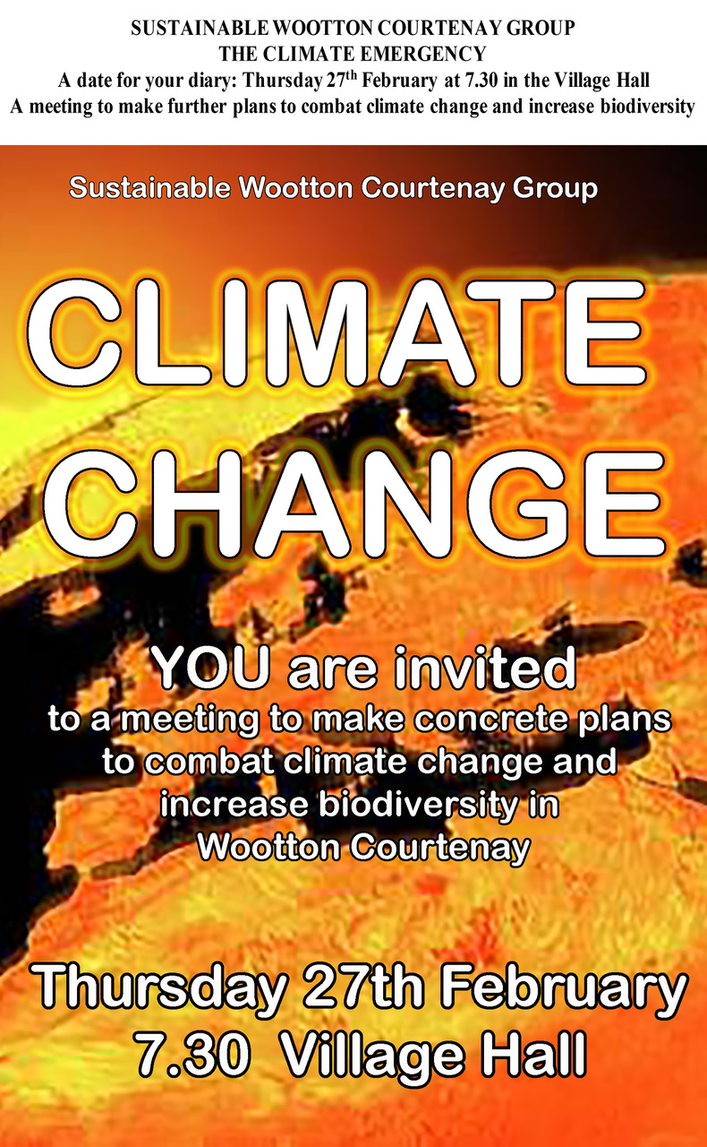 Climate Change Meeting – Wootton Courtenay