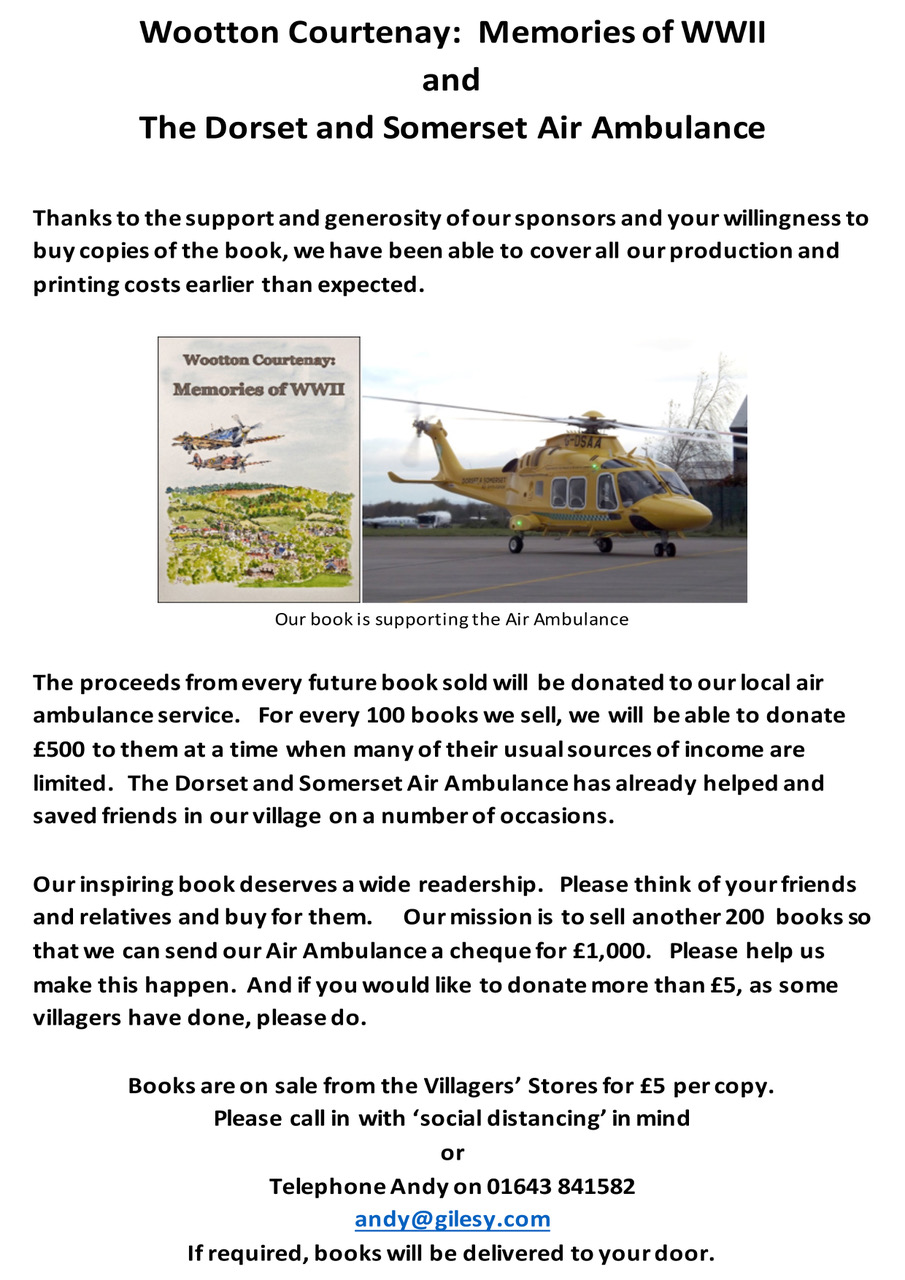 Book Sales Exceed Expectations – Wootton Courtenay