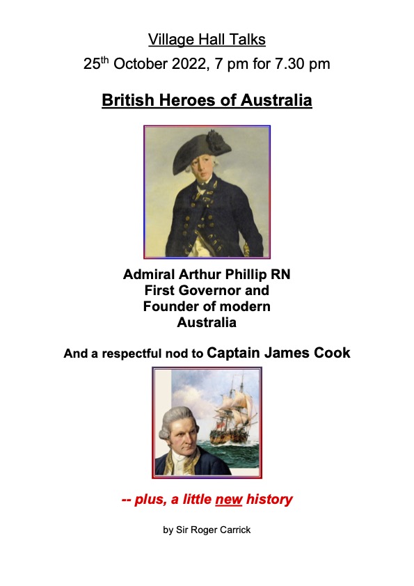 Village Hall Talk Reminder – Wootton Courtenay