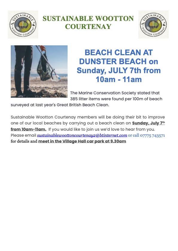 Dunster Beach Clean – Wootton Courtenay