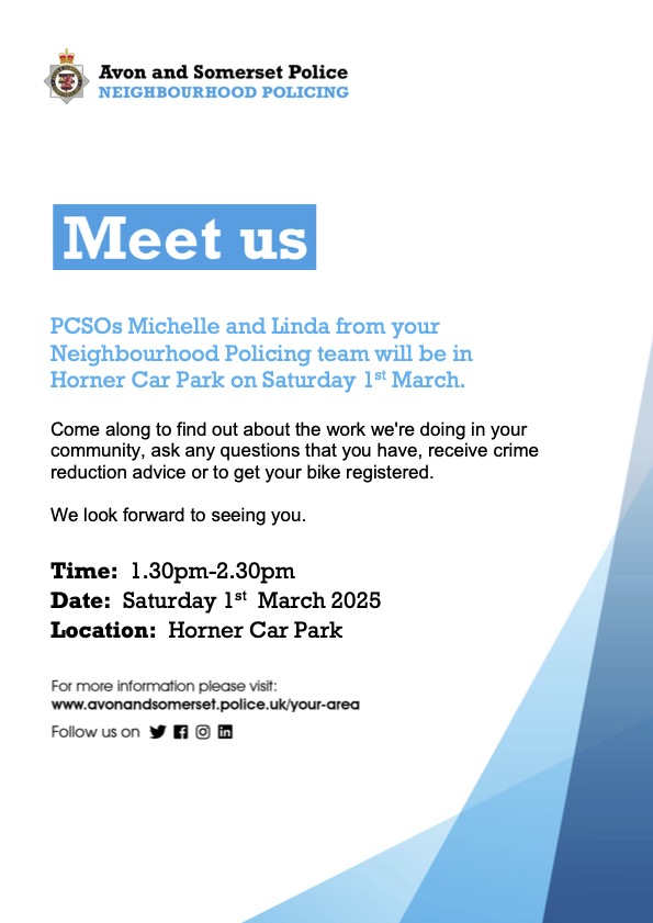 Police Meeting Public at Horner – Wootton Courtenay