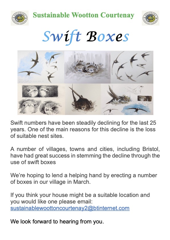 Village Swift Box Scheme – Wootton Courtenay